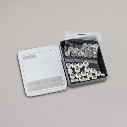 Sealed Sample Pan and Covers, Ag, 5MPa 15uL, 600C